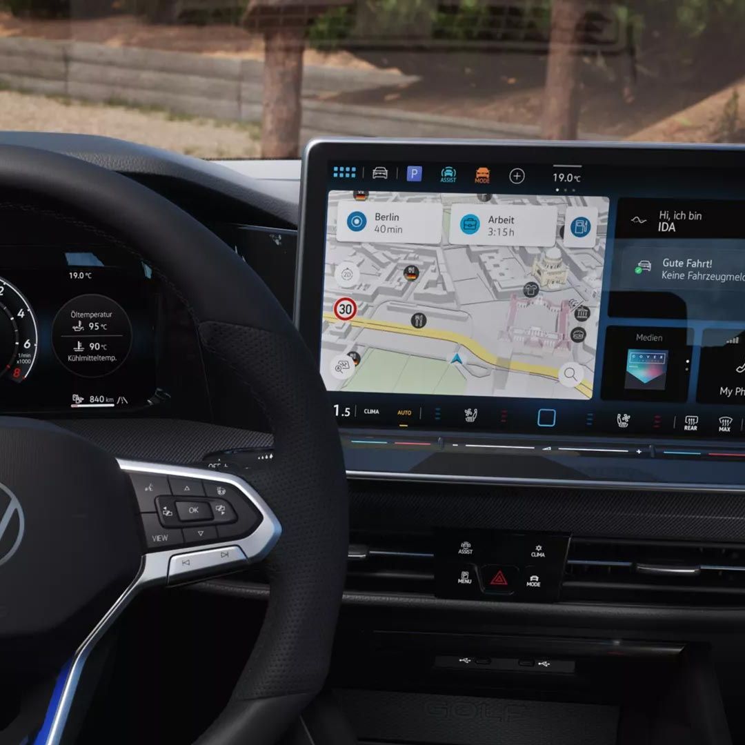 Der neue VW Golf GTE | Spurhalteassistent „Lane Assist“ und ...
